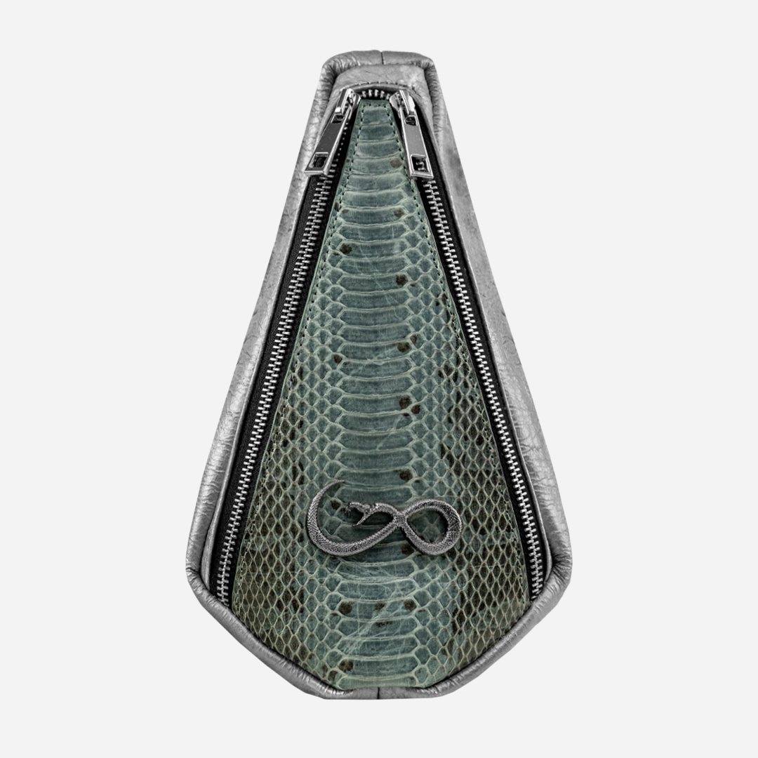 "The Falcon" Python Denim Blue