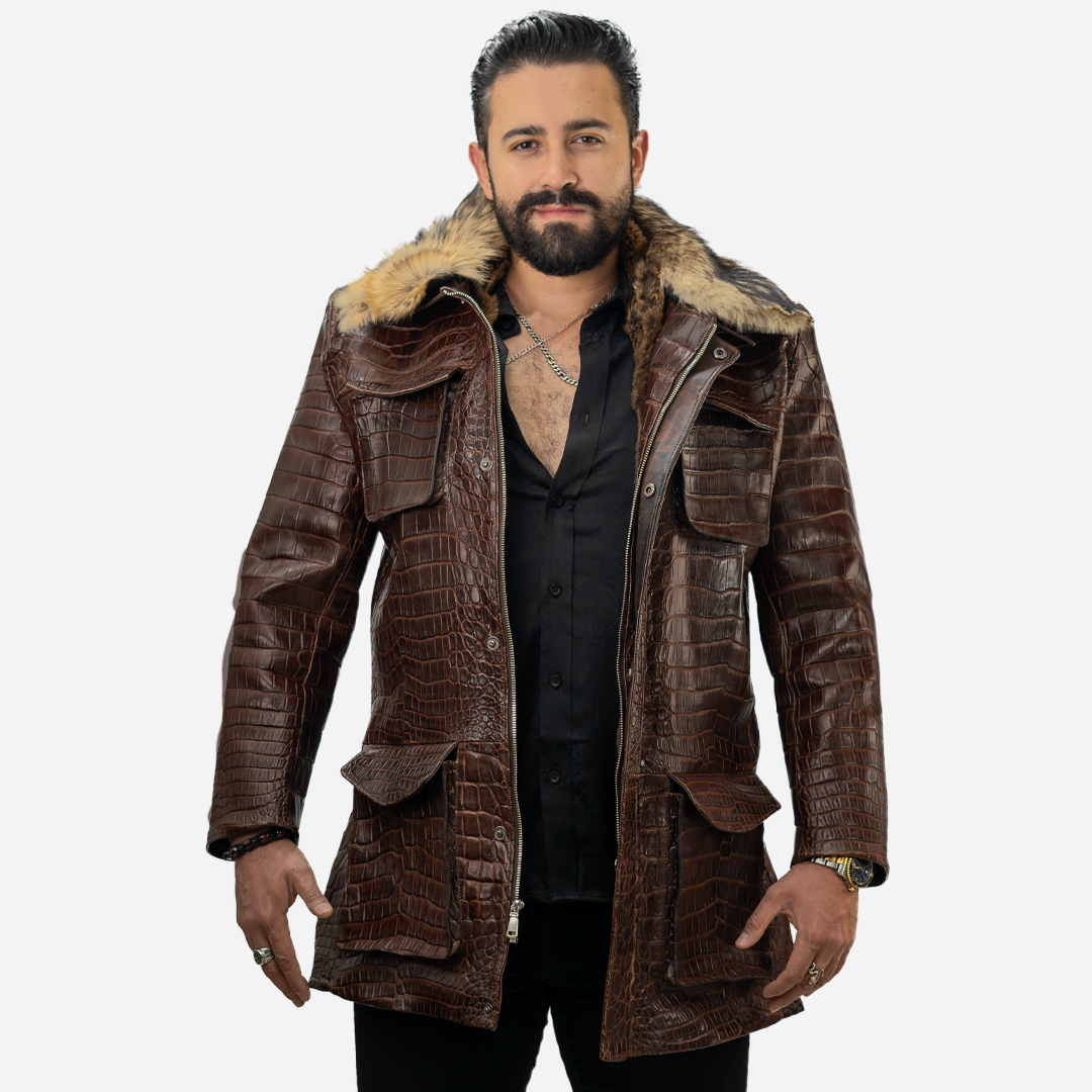 Abrigo - The Duke Billionaire Croc Brown