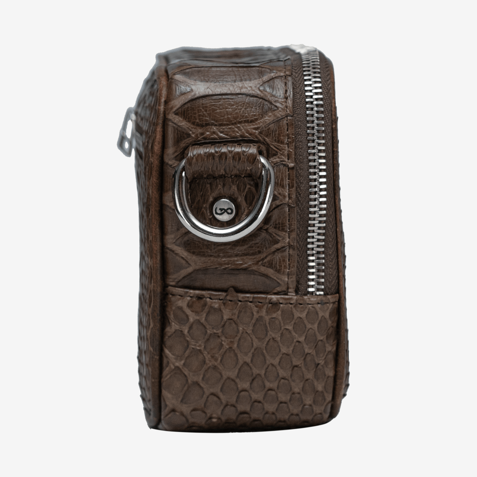 Bolso Mini Aisha Chocolate Python 